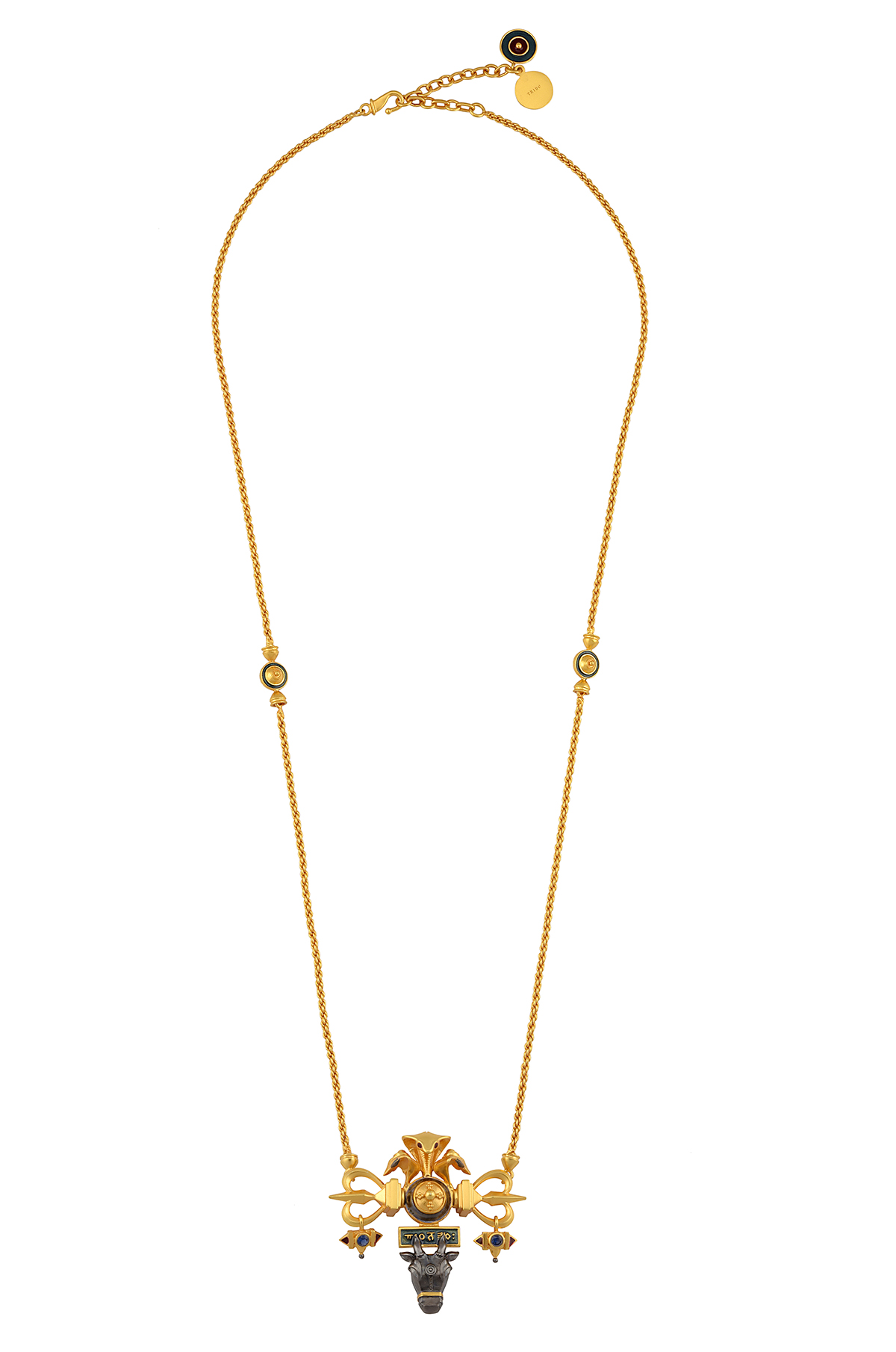 Serpent Nandi Chain Shiva Necklace